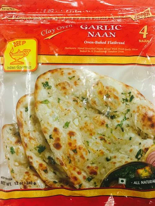 Deep Garlic Naan - Mediterranean Mart and Indian Foods